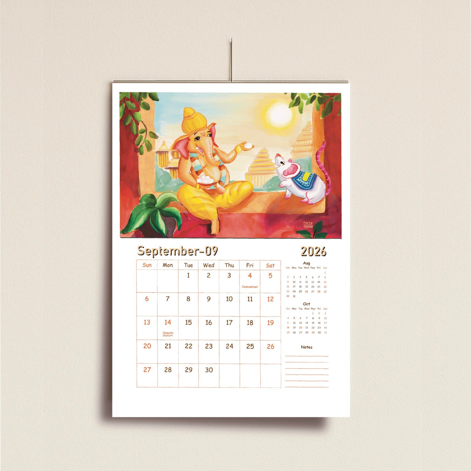 Divine Wall Calendar 2026 | God Themed - tintsandtoons.com